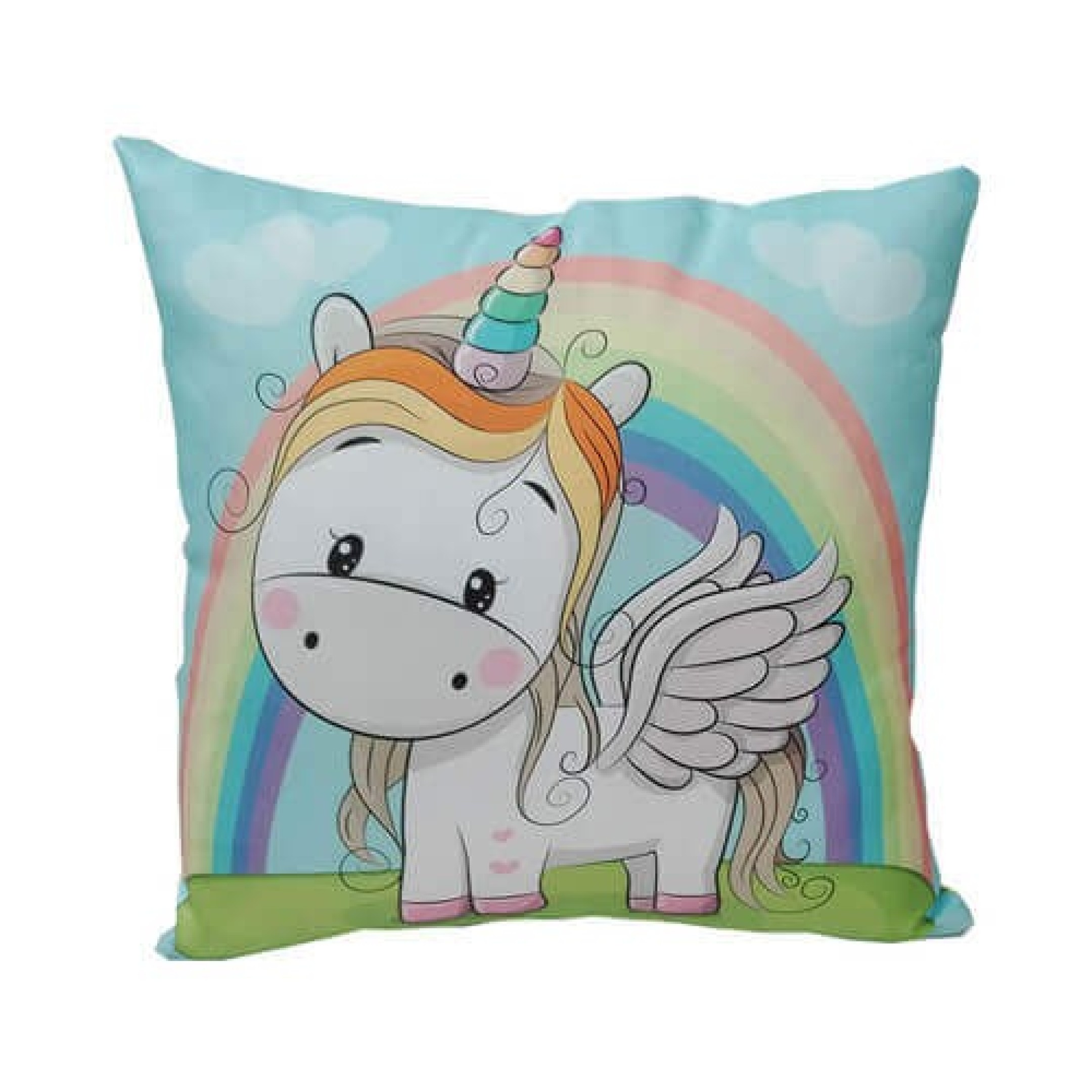 ΔΙΧΡΩΜΟ ΣΑΤΕΝ ΜΑΞΙΛΑΡΙ 38X38CM UNICORN