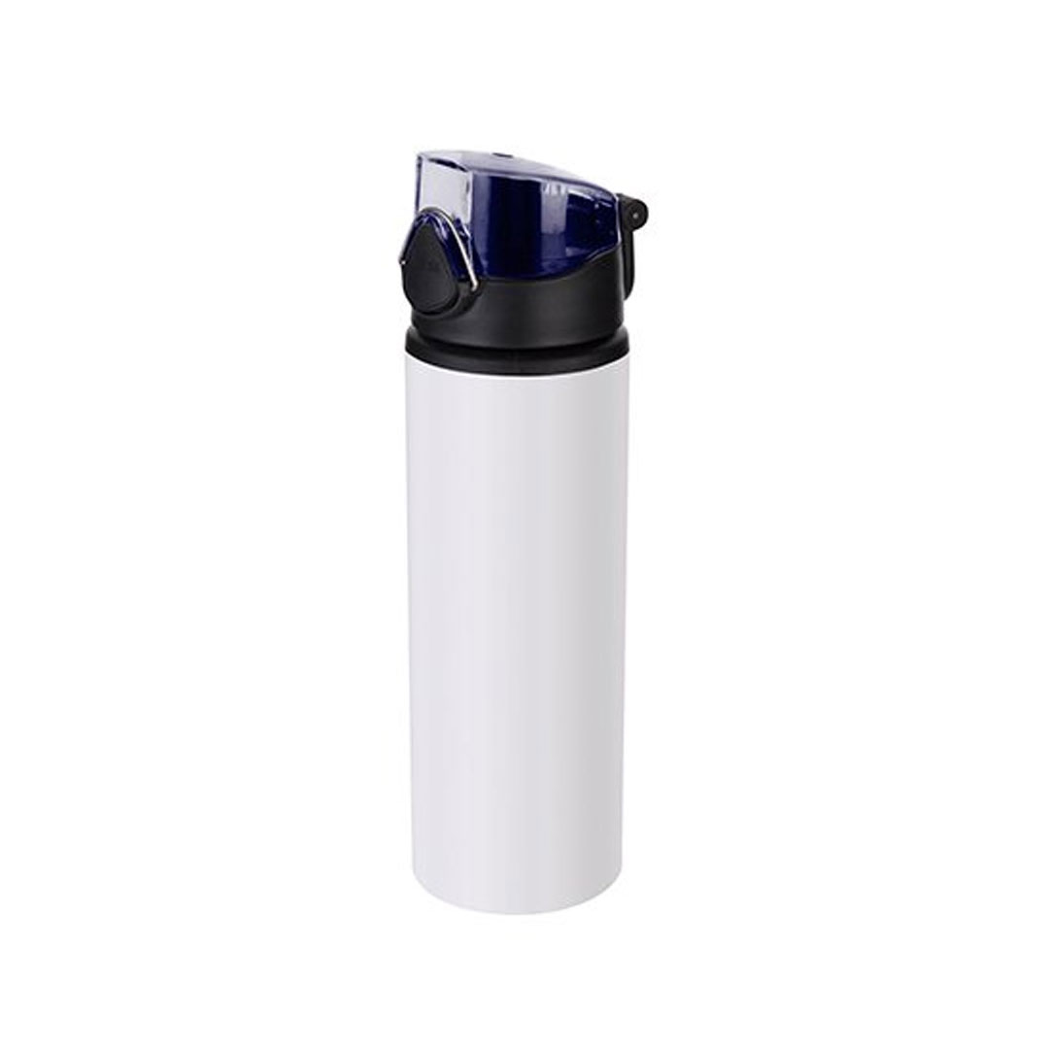 ΑΣΠΡΟ ΜΕΤΑΛΛΙΚΟ ΜΠΟΥΚΑΛΙ 750ML - ΜΠΛΕ ΚΑΠΑΚΙ
